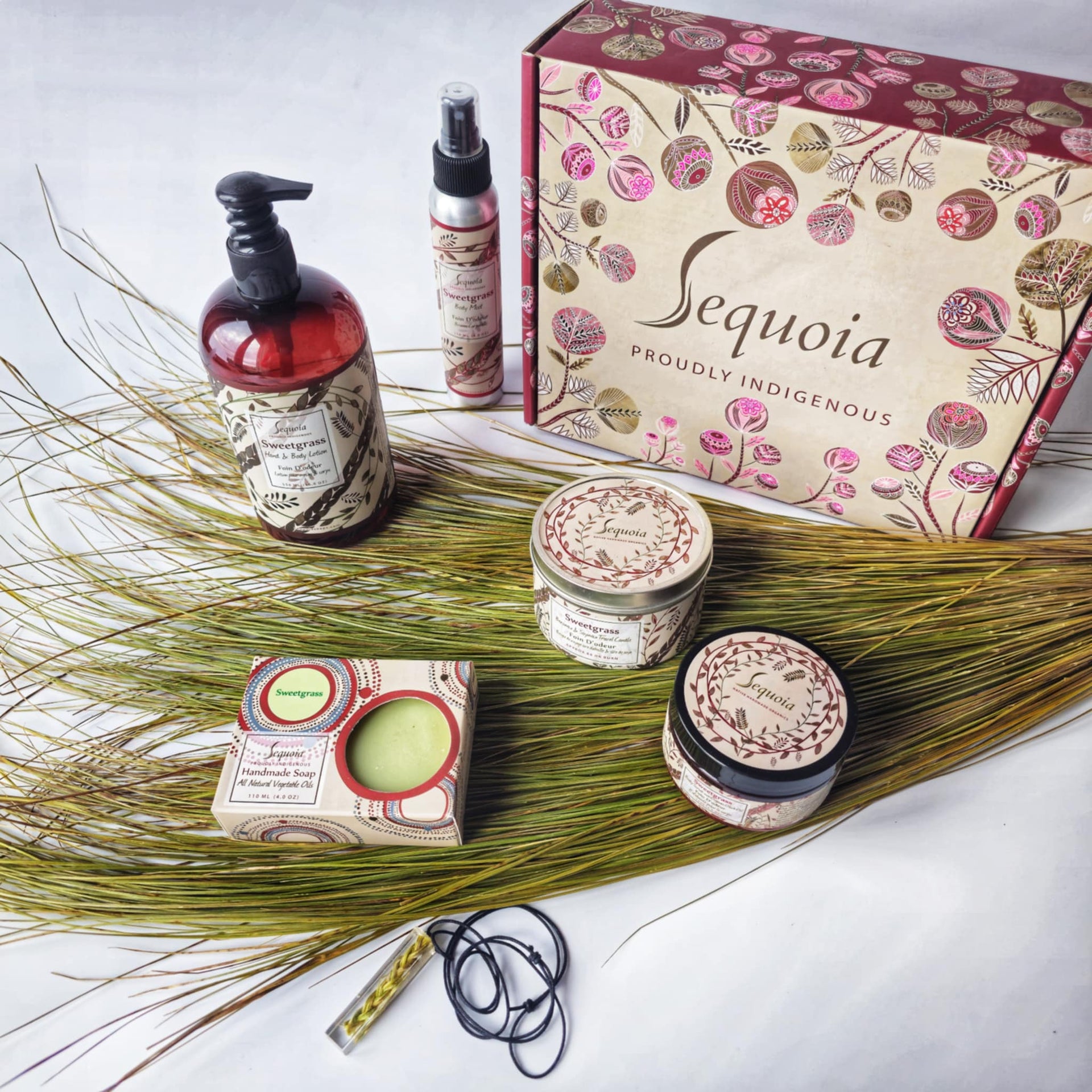 Sequoia Sweetgrass Boxed Gift Set – Sequoia Proudly Indigenous